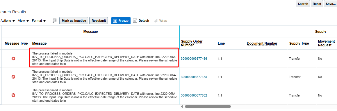 Facing an weird issue while supply chain orchestration for Transfer order creation — Cloud ...