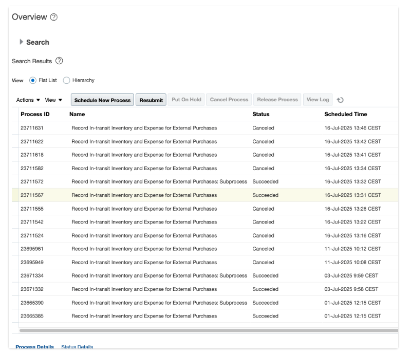 Record In-transit Inventory and Expense for External Purchases Cancel ...