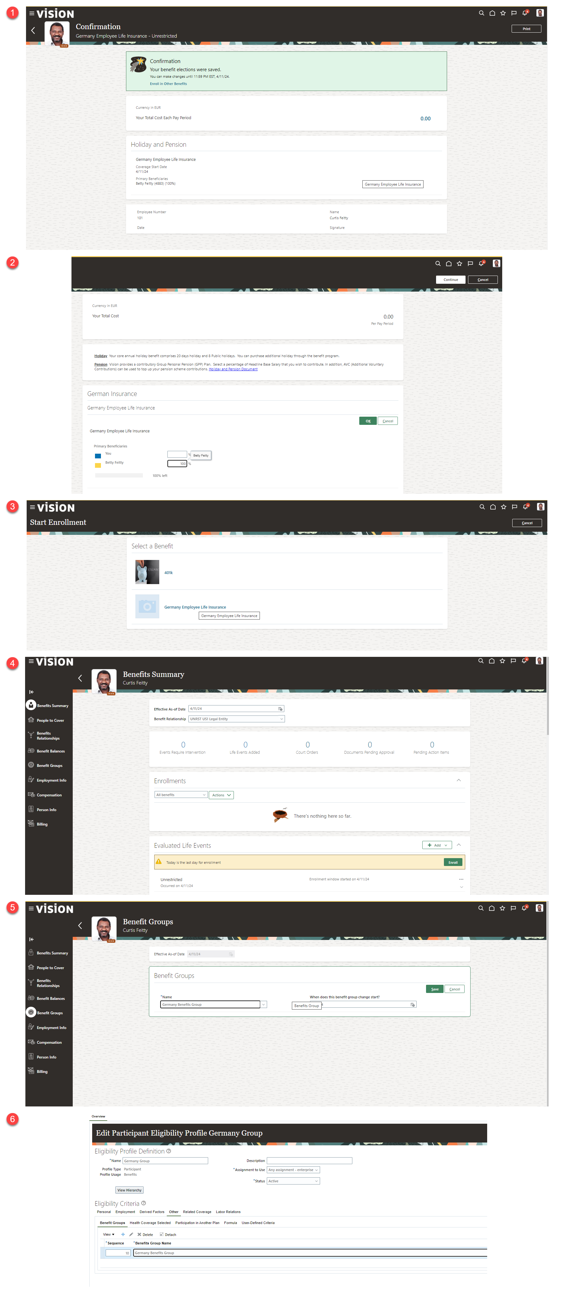 {Sample Setup} Germany Life Insurance for Employee Benefits in HCM Cloud Benefits — Cloud ...