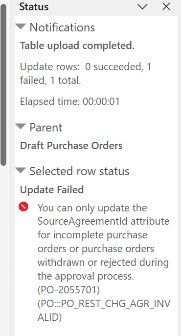 Unable to change Contract Agreement on duplicate PO line — Cloud ...