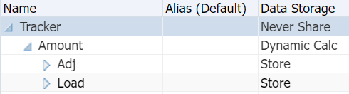 Copy a dynamic calc parent member to a stored base level member — Cloud Customer Connect