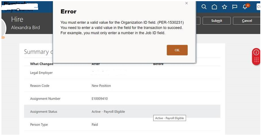 Unable to edit Pending worker details — Cloud Customer Connect