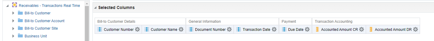 How to calculate in OTBI the receivable balance for any transaction on any date — Cloud Customer ...