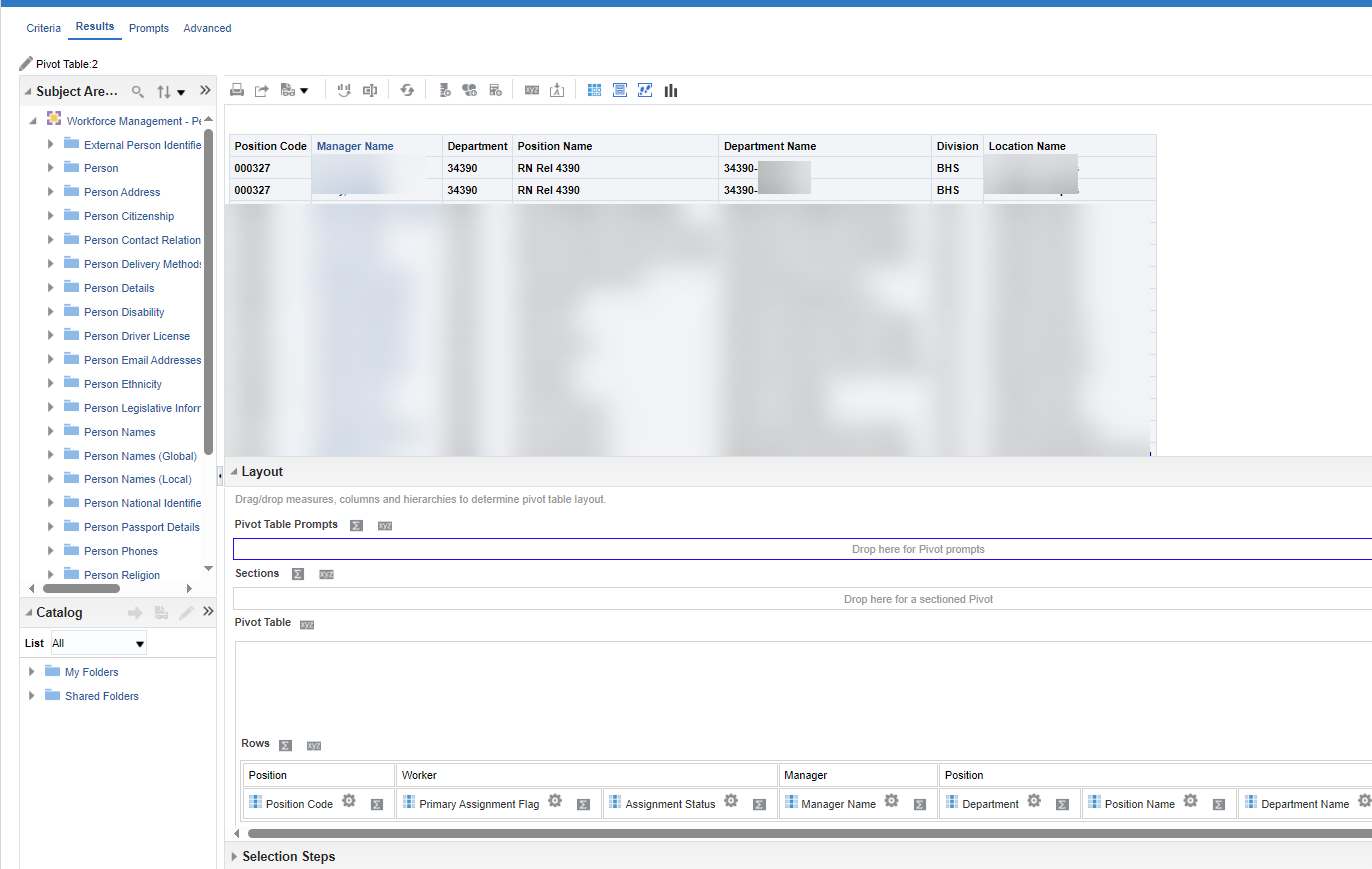 How To Remove Duplicate Rows From Pivot Table In Otbi — Cloud Customer 1881