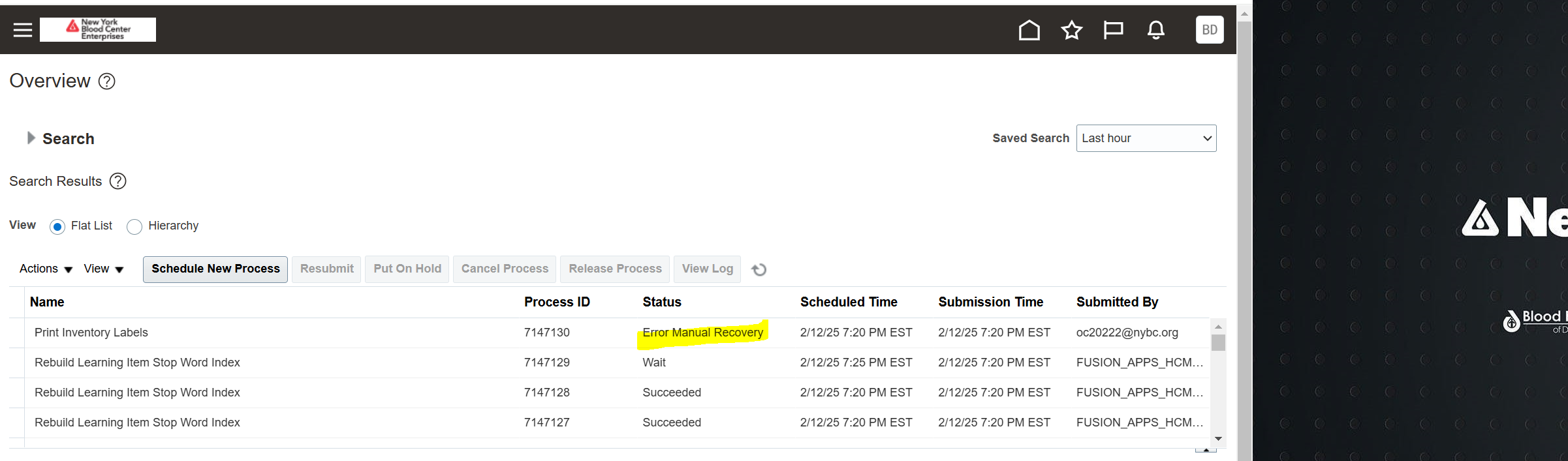 How to correct the Error Manual Recovery in Print Inventory Labels ESS ...