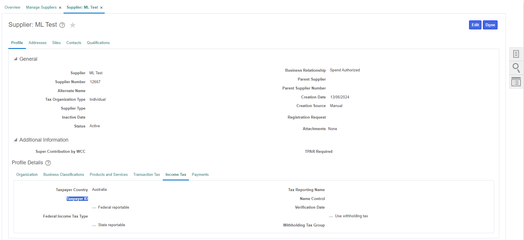 How To Make Taxpayer ID Mandatory on Supplier Create Screen? — Cloud ...