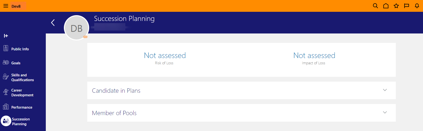 How Do We Unhide Succession Plan Section On The Succession Planning From The Person Spotlight