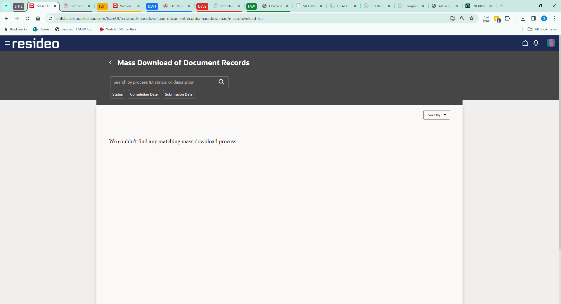 Mass Download Of Document Records In Redwood Not Working — Cloud Customer Connect
