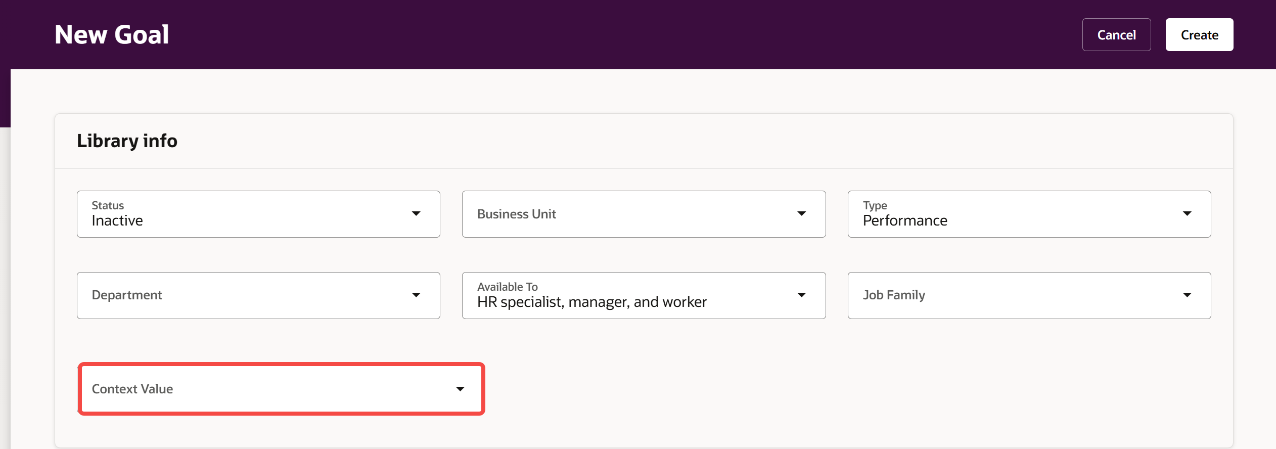 Unable to hide Context Value field that is auto generated by system ...