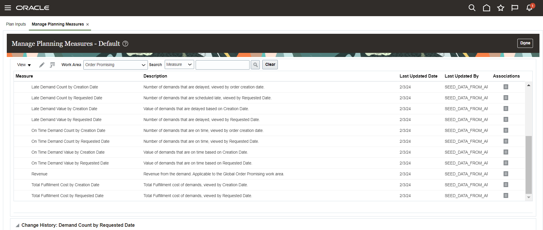 Can you create custom measures in the Global Order Promising Work Area ... Can you create custom measures in the Global Order Promising Work Area ...