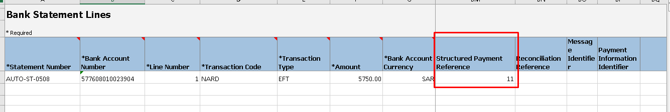 Reconcile multiple Receipts with common/same Structured Payment ...