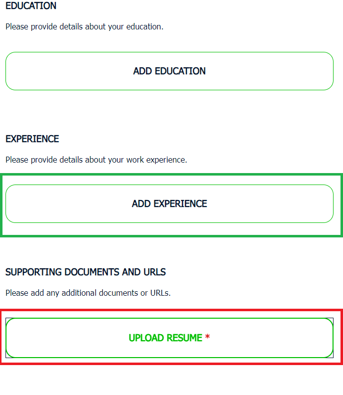 Hiding the border of Upload CV button using CSS — Cloud Customer Connect