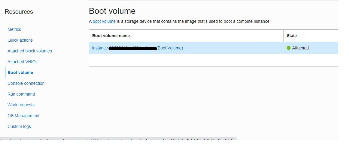 Oracle Linux – How to Grow Boot Volume — Cloud Customer Connect