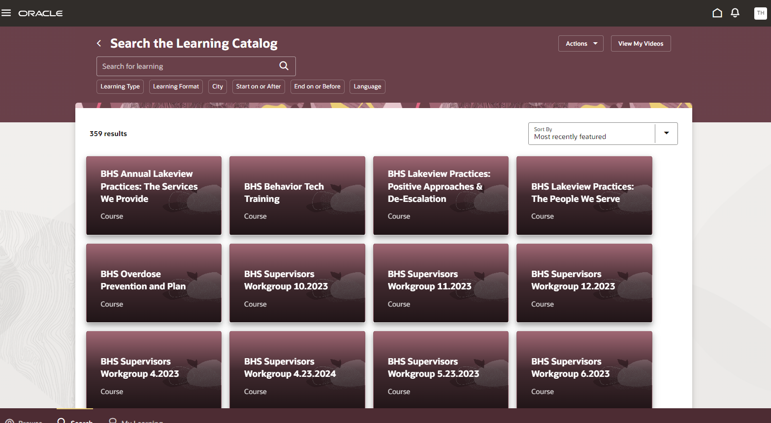 Change Layout in VBS to show List instead of Tiles — Cloud Customer Connect