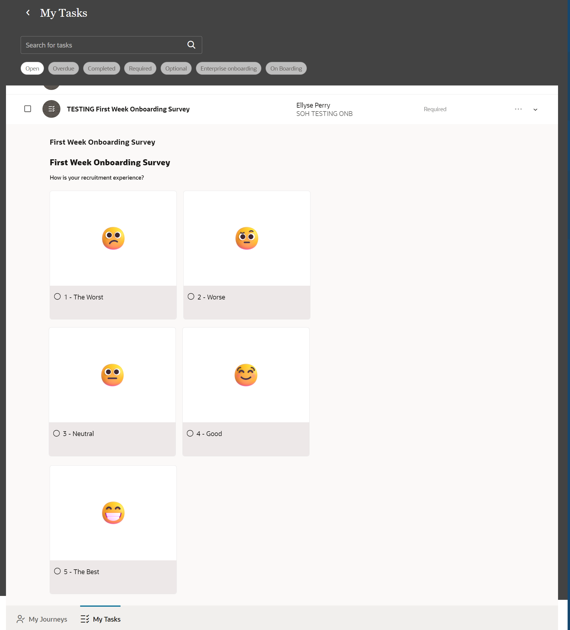 Radio Button With Image Not Appearing In A Single Line In Journey Task — Cloud Customer Connect