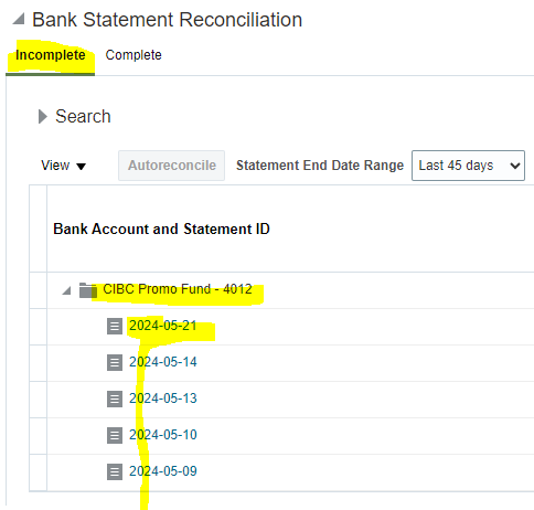 Is it possible to configure the Bank Statement Reconciliation ...