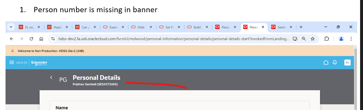 How to add the person number at banner level in the Personal Details ...