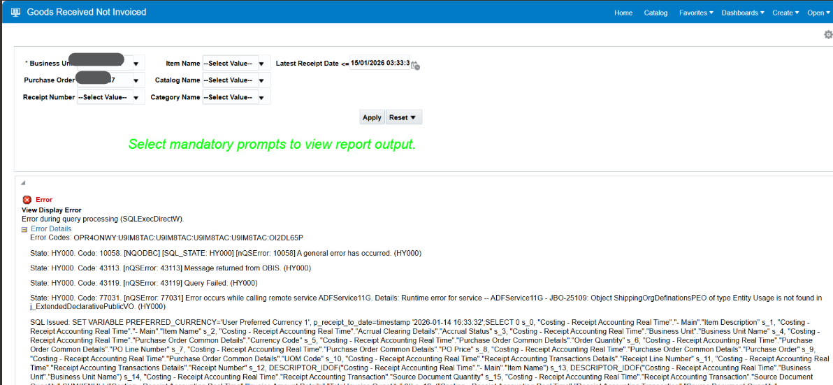 Cloud GRNI reconciliation Process — Cloud Customer Connect
