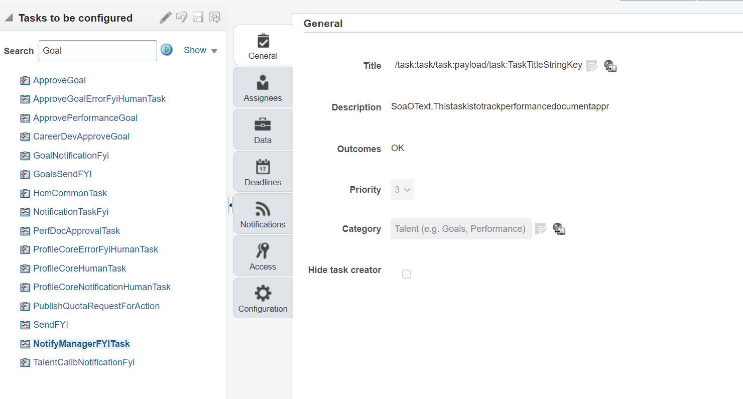 Goal Email Notification Subject Line Customize — Cloud Customer Connect