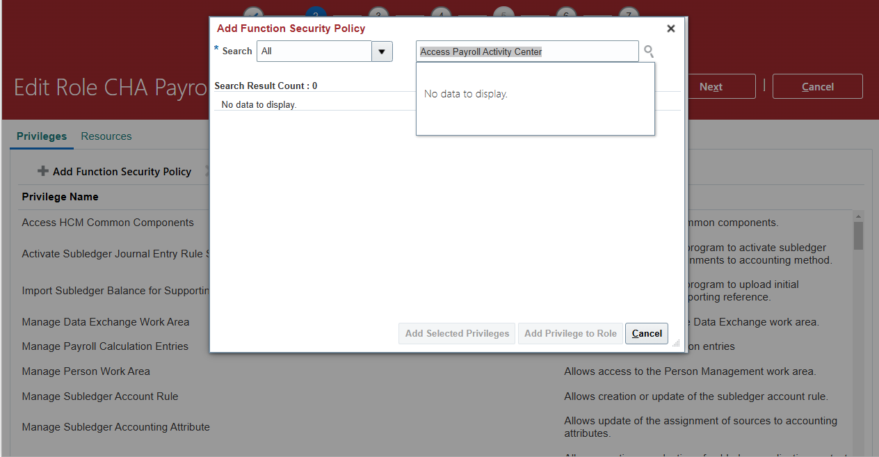 Not Able To Find Add Functional Security Policy To Custom Job Role — Cloud Customer Connect