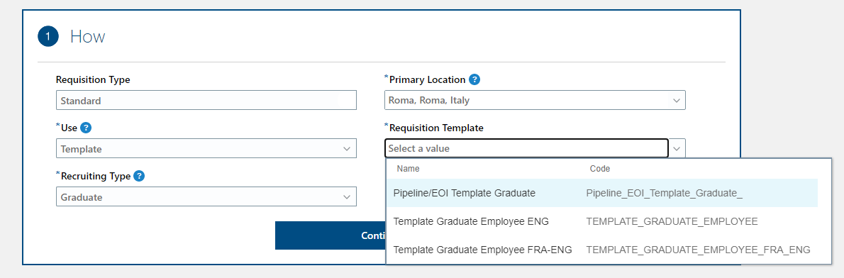 How To Filter Requisition Templates By Using Recruiting And Requisition Type — Cloud Customer