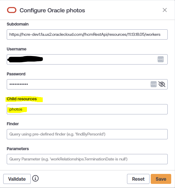 API to Org Chart (3rd Party) Image Configuration — Cloud Customer Connect