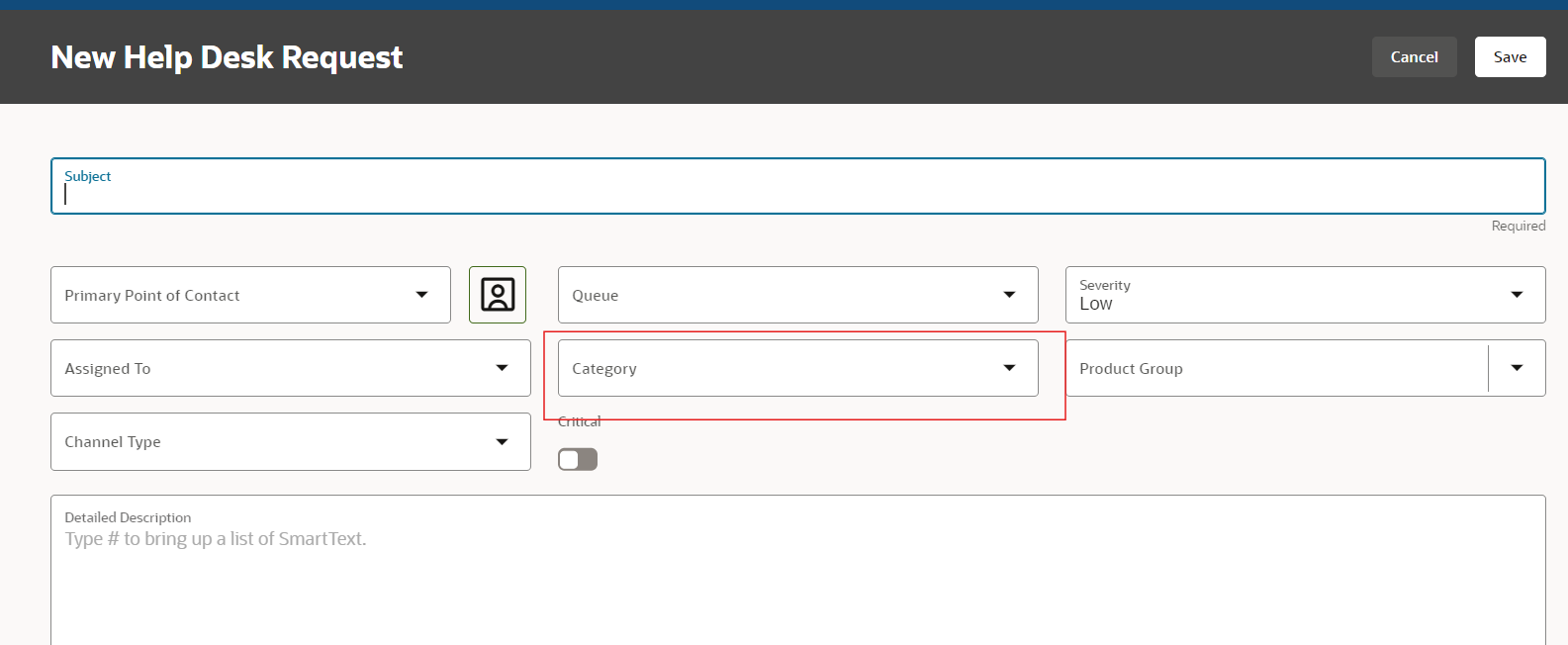 Personalization of help desk requests page in redwood — Cloud Customer ...