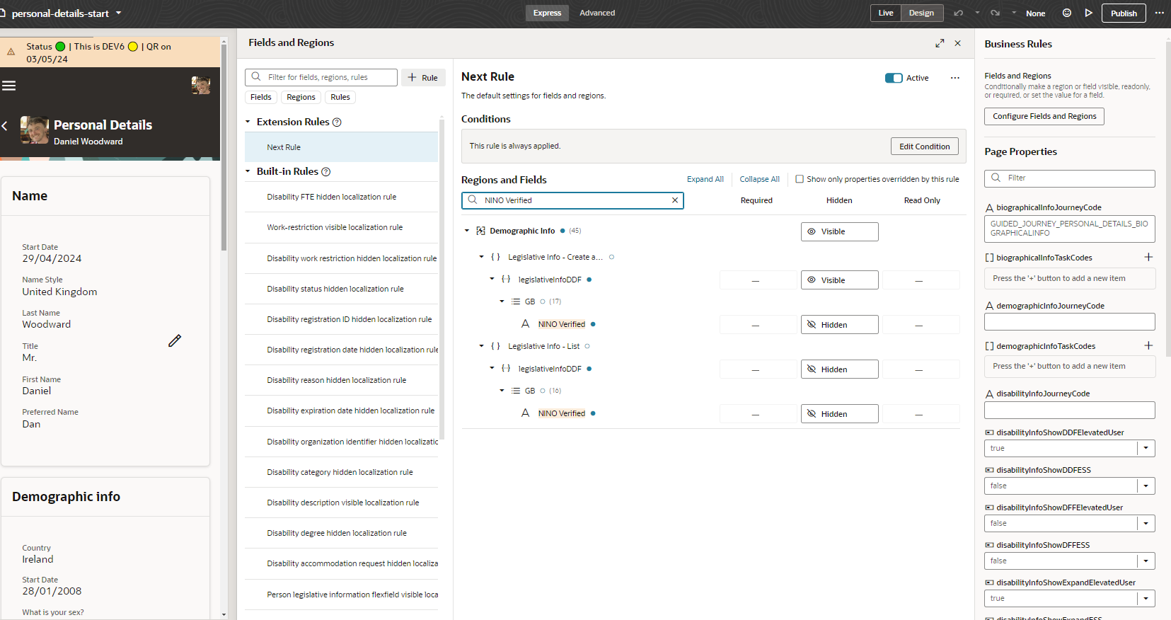 Cannot hide certain legislative fields on personal details page — Cloud ... Cannot hide certain legislative fields on personal details page — Cloud ...