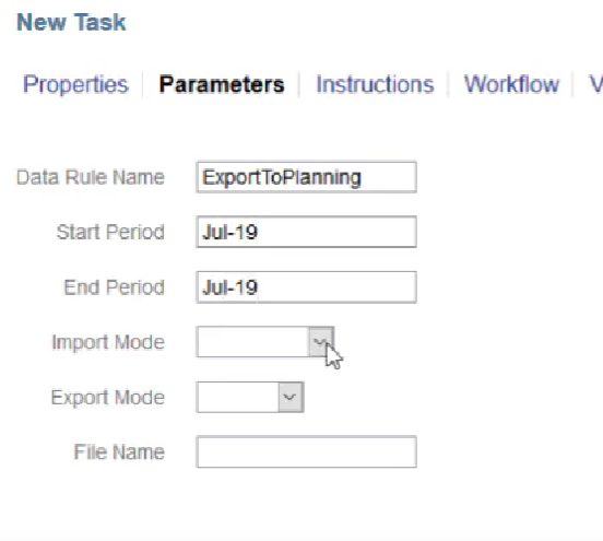 How to create a dynamic parameter for monthly data load in task manager? — Cloud Customer Connect