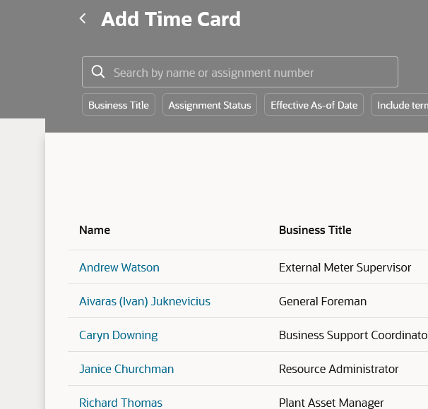 Redwood 24b Unable To Add Time Card As A Line Manager Or Admin