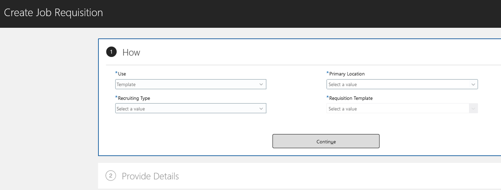 Is It Possible To Add Primary Location And Or Department For Hm Limited