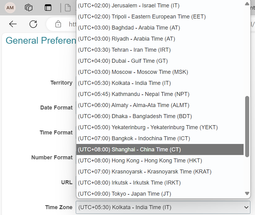 How can Users set their default time zone as Philippines time zone ...