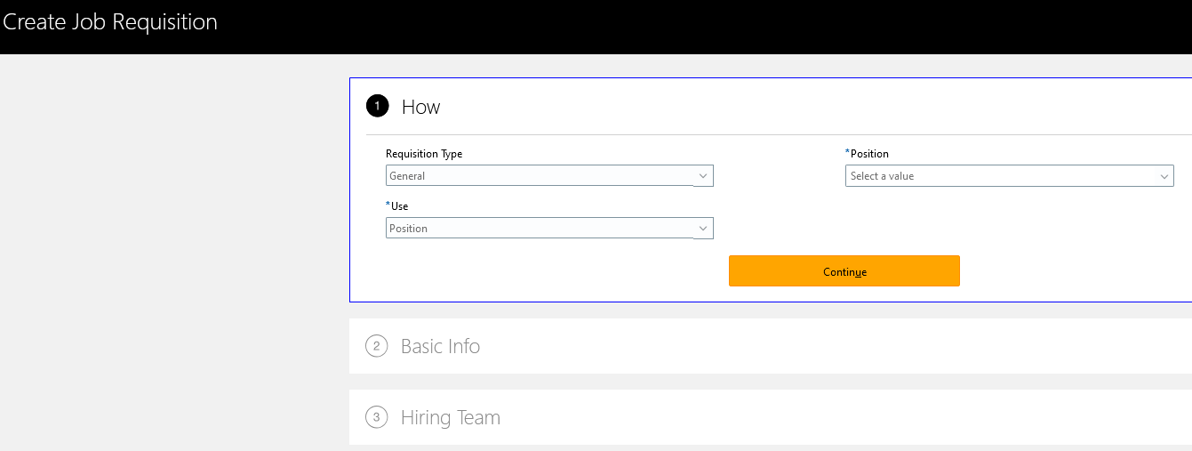 Business Unit Field Is Not Available While Creating Job Requisition — Cloud Customer Connect