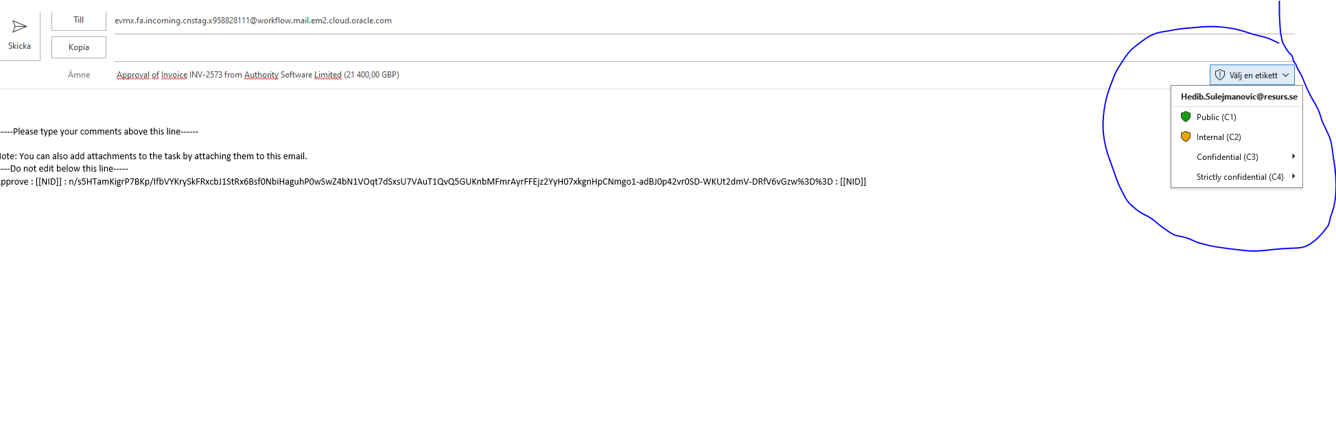 Email Classification For Ap Invoices Approval Flow Fusion Payables — Cloud Customer Connect