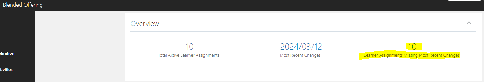Learner Assignments Missing Most Recent Changes Report — Cloud Customer Connect