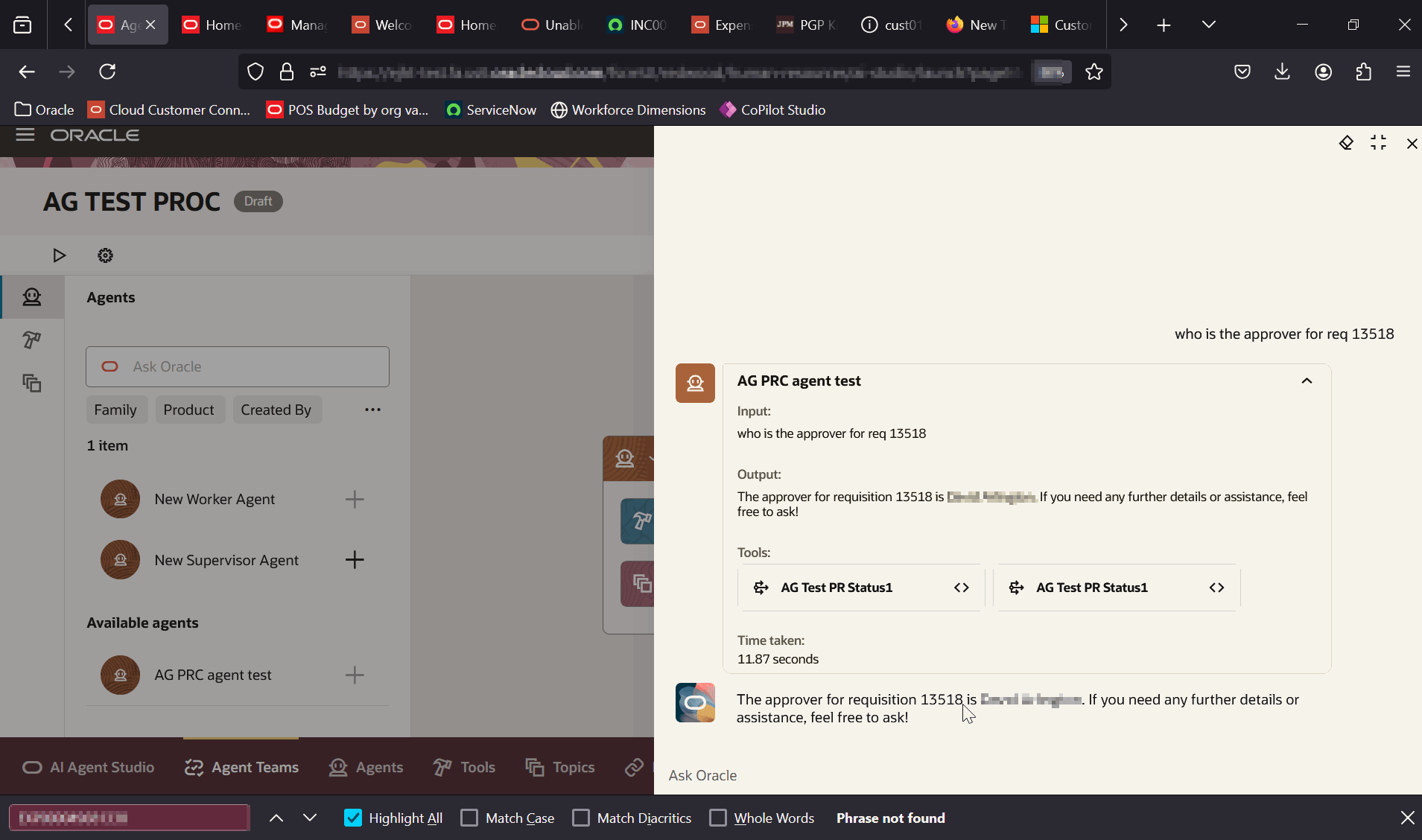debug mode responds with correct answer, but deployed agent returns ...