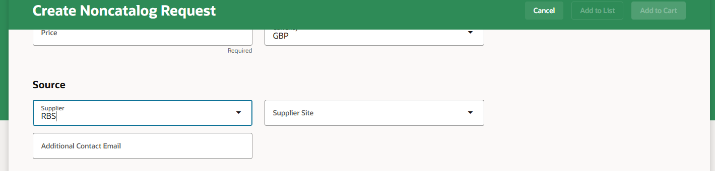 How to create a validation in VBS if a certain supplier was selected then another field is ...