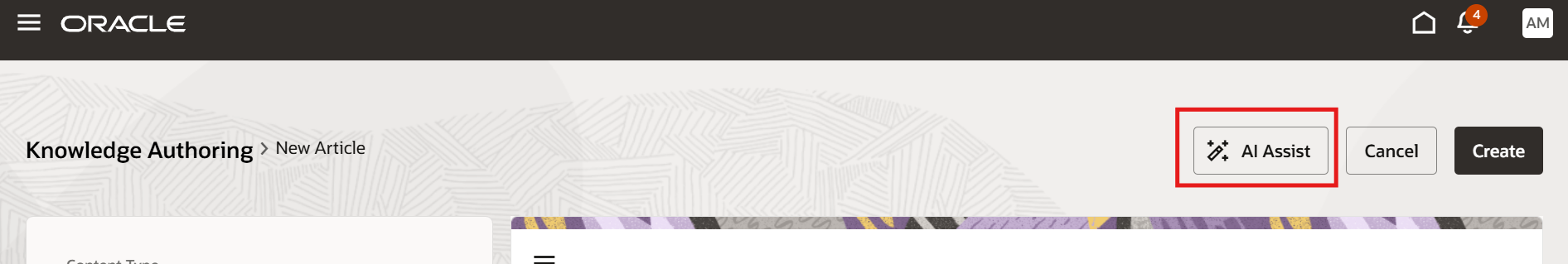 Add the AI Assist Button to Custom Content Type for Knowledge Articles in Fusion Service — Cloud ...