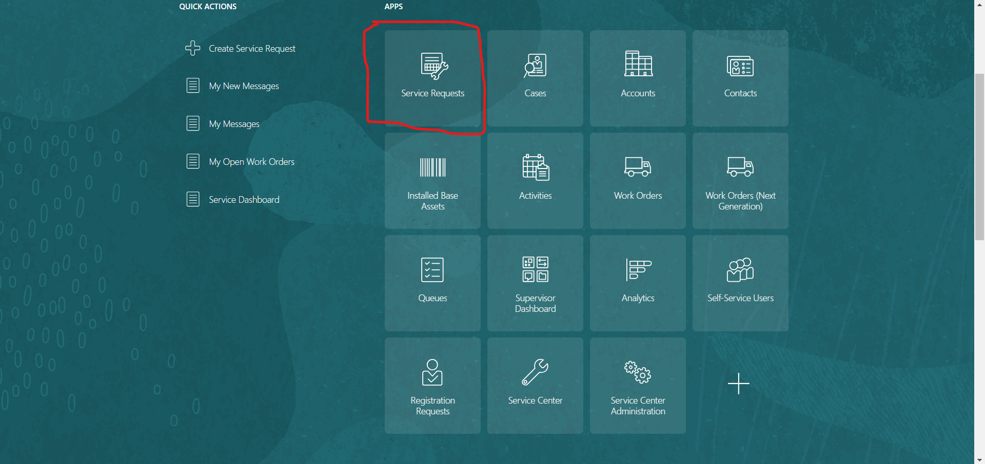 How To Enable Service Request Option In Fusion Service — Cloud Customer