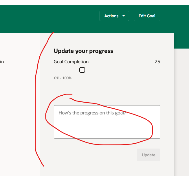 Can We Remove Hide The Box Hows The Progress On This Goal In The Goal Page — Cloud