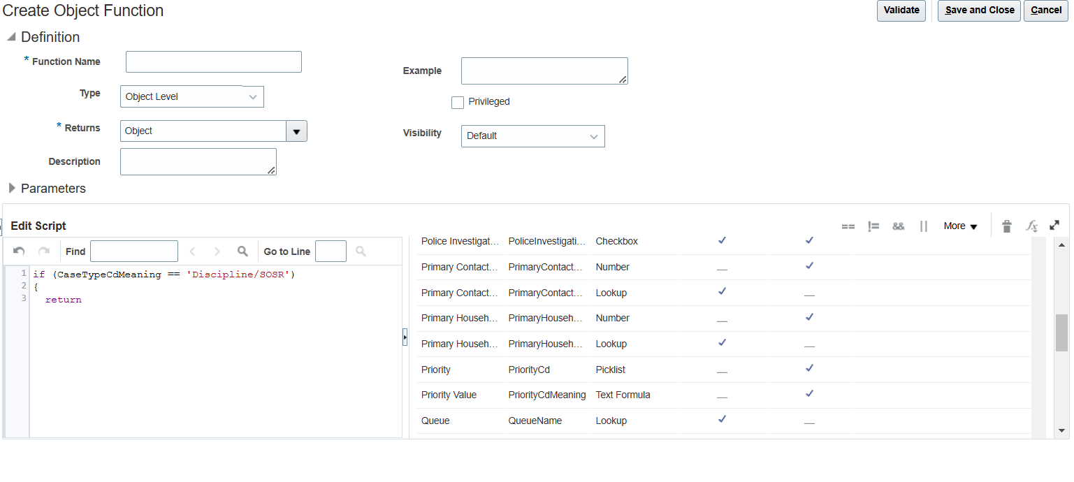 Case Type value to display specific buttons/fields — Cloud Customer Connect