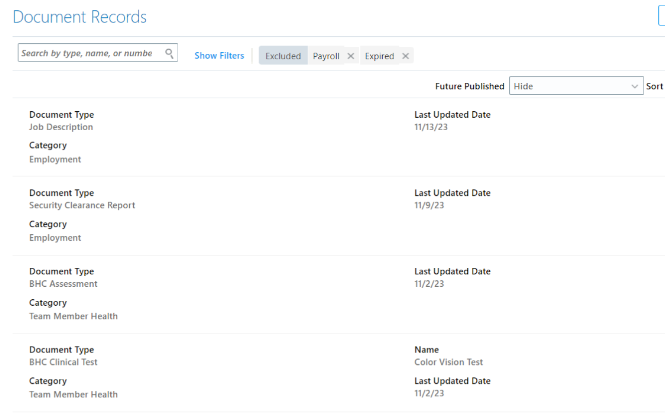 How Do You Mass Download Document Of Records For An Employee — Cloud Customer Connect