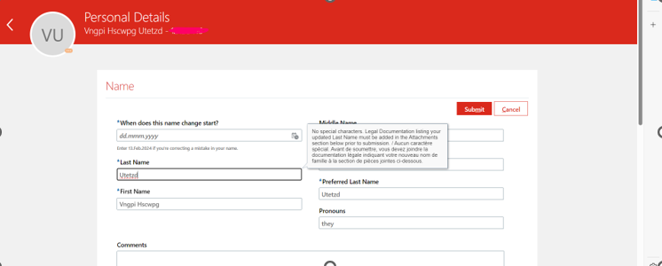 Hover text functionality on Redwood pages. — Cloud Customer Connect