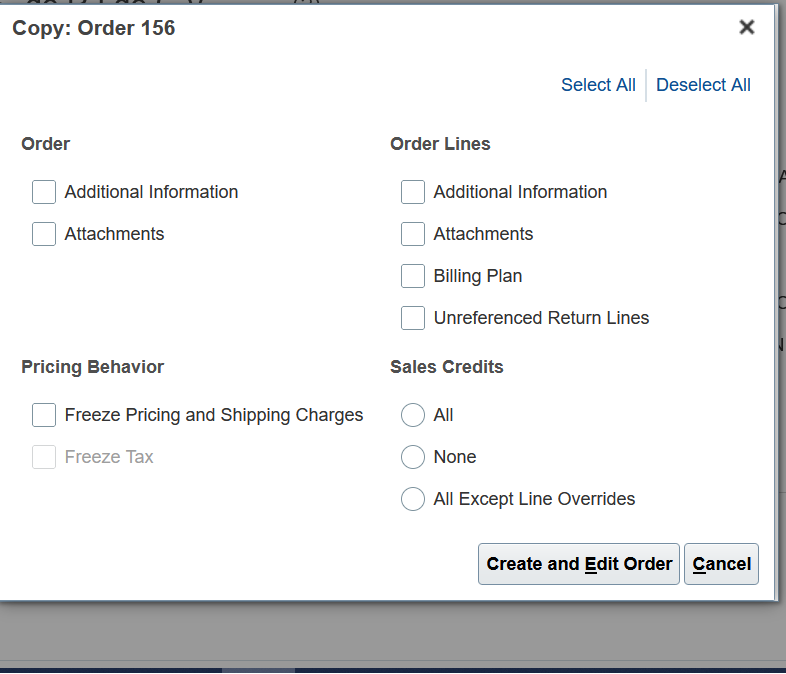 How to disable the Freeze Pricing option on Sales Order Copy popup ...