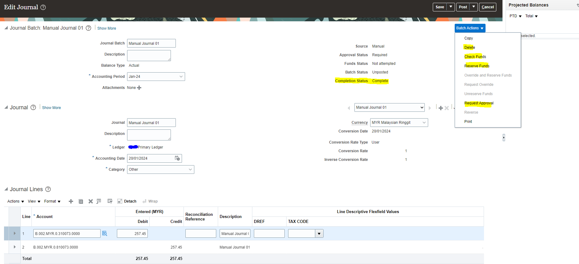 What is the different of completion status — Cloud Customer Connect