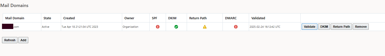 25A | Can "SUPPORT RETURN PATH AND DMARC" be opted in? — Cloud Customer Connect