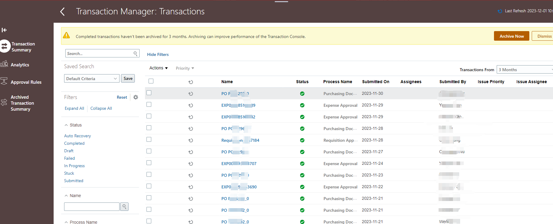 Why Cant Find Authorization Approval Record In Transaction Console — Cloud Customer Connect