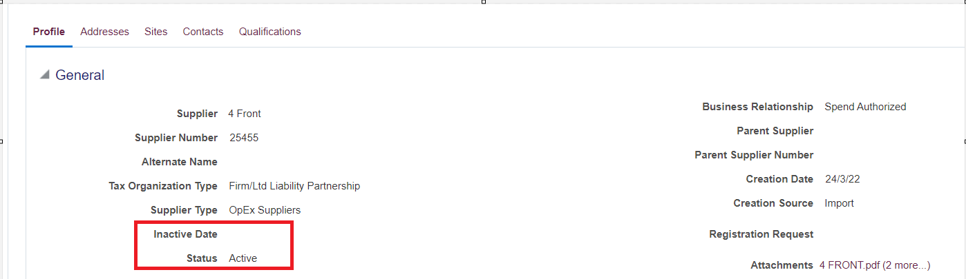 How To Trigger Approval Workflow For Inactivating A Supplier To A Separate Approval Group