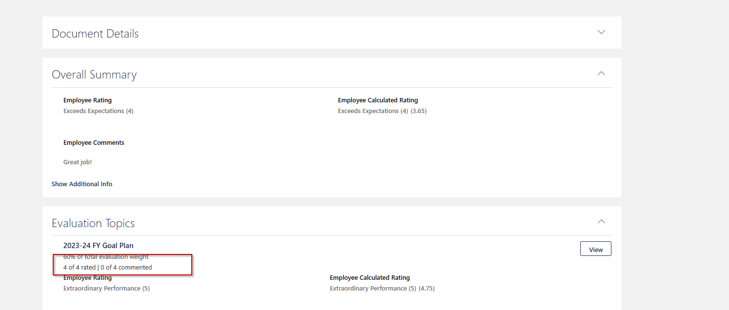 Synchronized Goals Removed From Goals Section If The Task Is Reverted Back After Evaluation