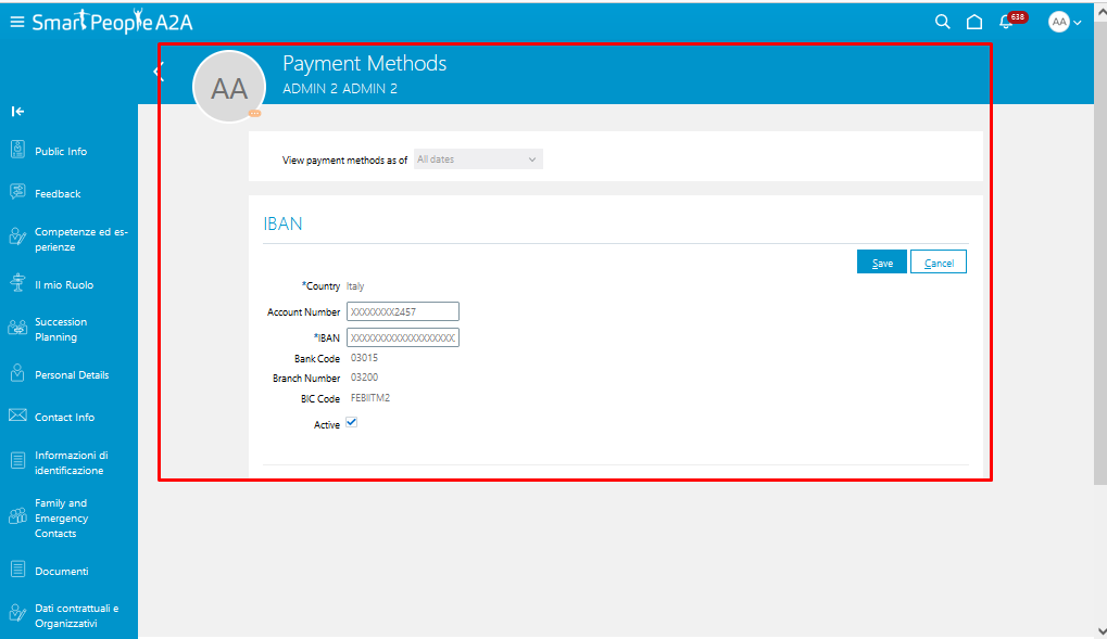 Hdl Add Iban — Cloud Customer Connect